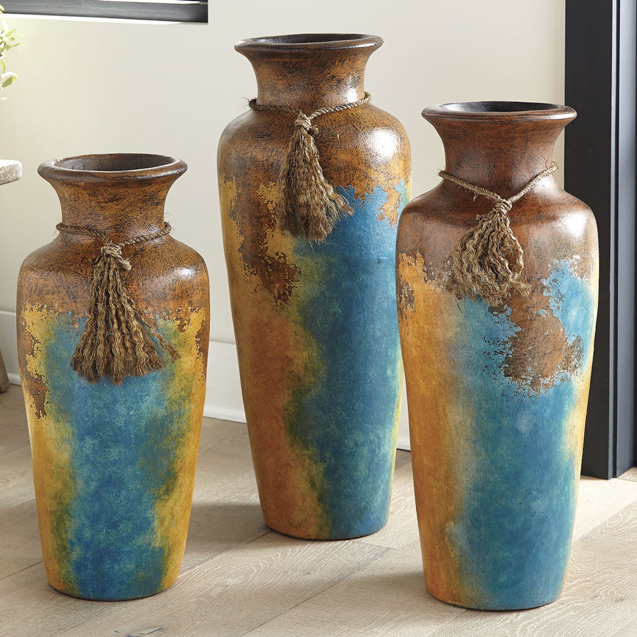 Sedona Vista Pottery Vases - Set of 3 | Lone Star Western Decor