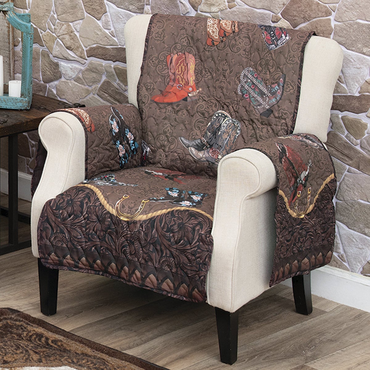 Boots & Spurs Chair Cover | Lone Star Western Decor