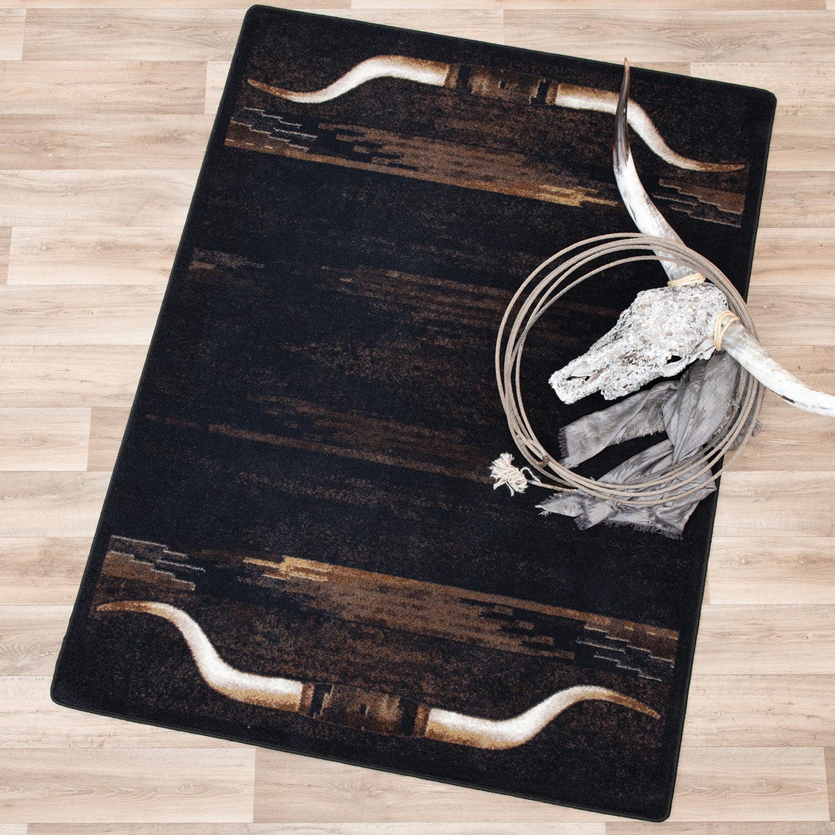 Longhorn Ranch Rug - 11 x 13 | Lone Star Western Decor