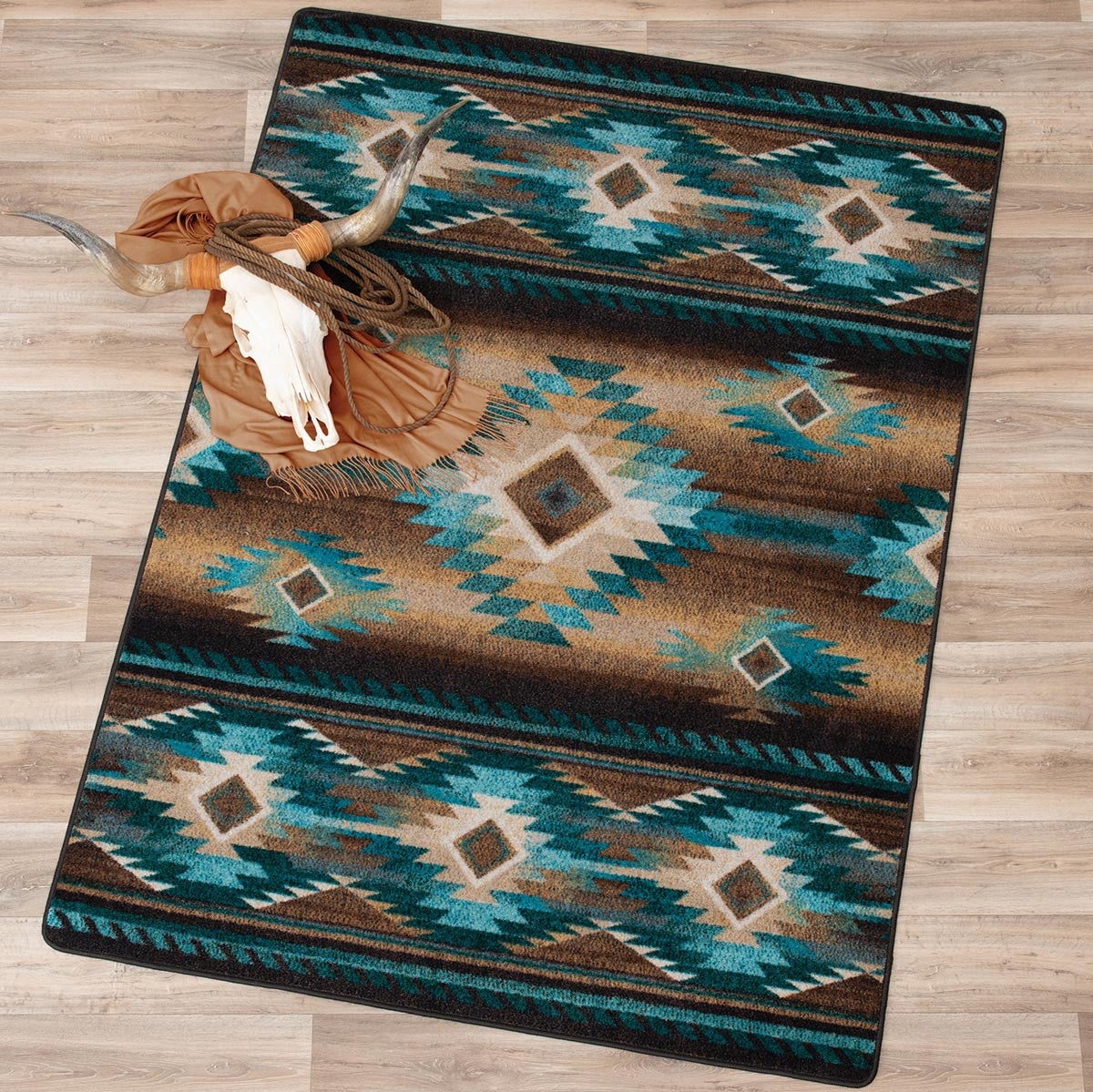 River Crest Southwestern Rug - 11 x 13 | Lone Star Western Decor