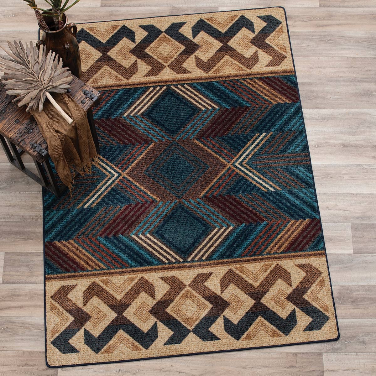 Aztec Mesa Rug - 8 Ft. Round | Lone Star Western Decor