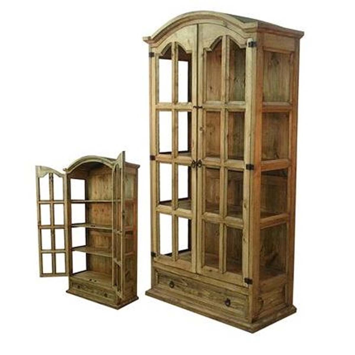 Cobbling Display Cabinet - Honey | Lone Star Western Decor