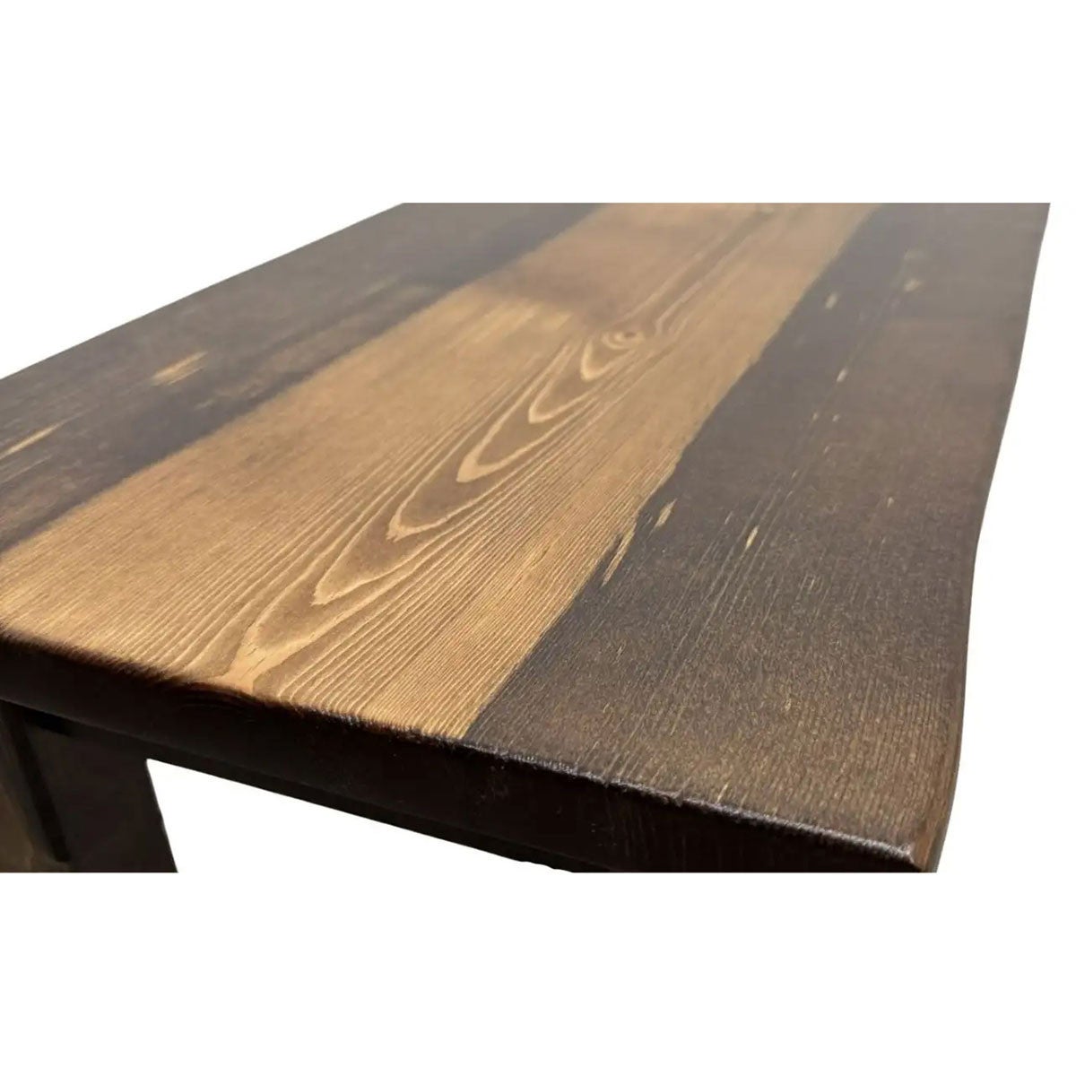 Denton Live Edge End Table with Shelf | Lone Star Western Decor