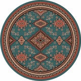 Rhinestone River Rug - 8 Ft. Round | Lone Star Western Decor