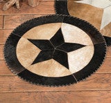 Star Cowhide Rug - 27 Inch | Lone Star Western Decor