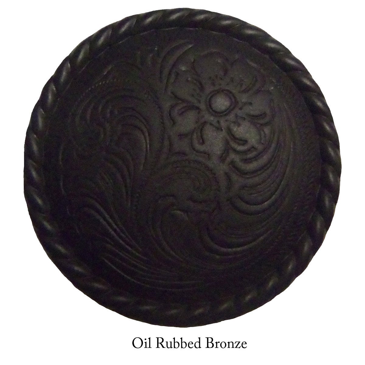 Engraved Flower Cabinet Knobs - Set of 2 | Lone Star Western Decor