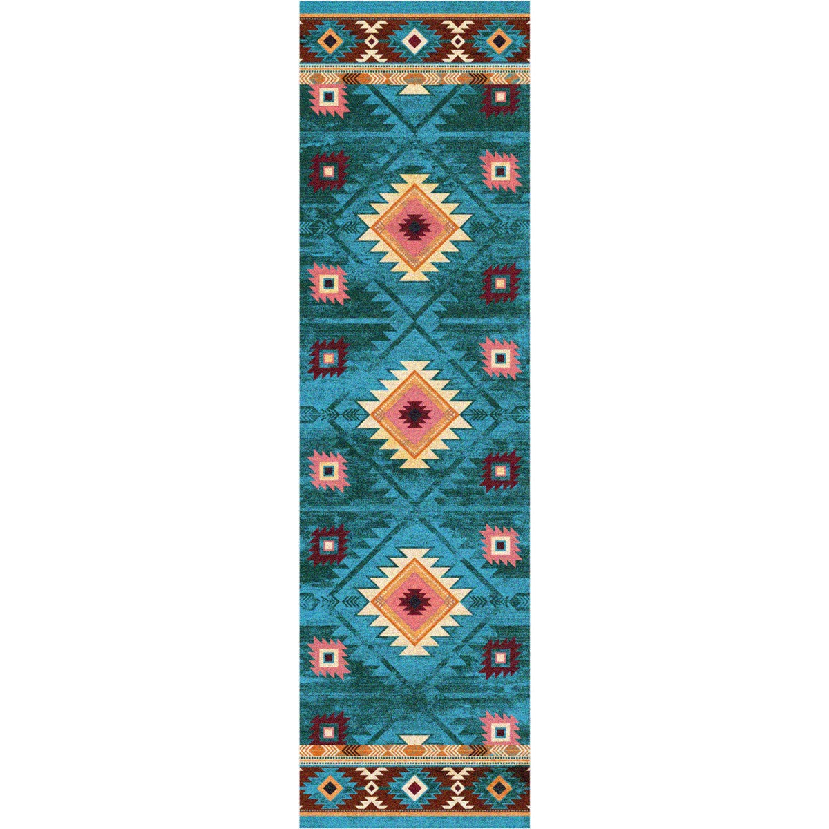 Southwestern Rugs | Diamond Creek Turquoise Rug Collection | Lone Star ...