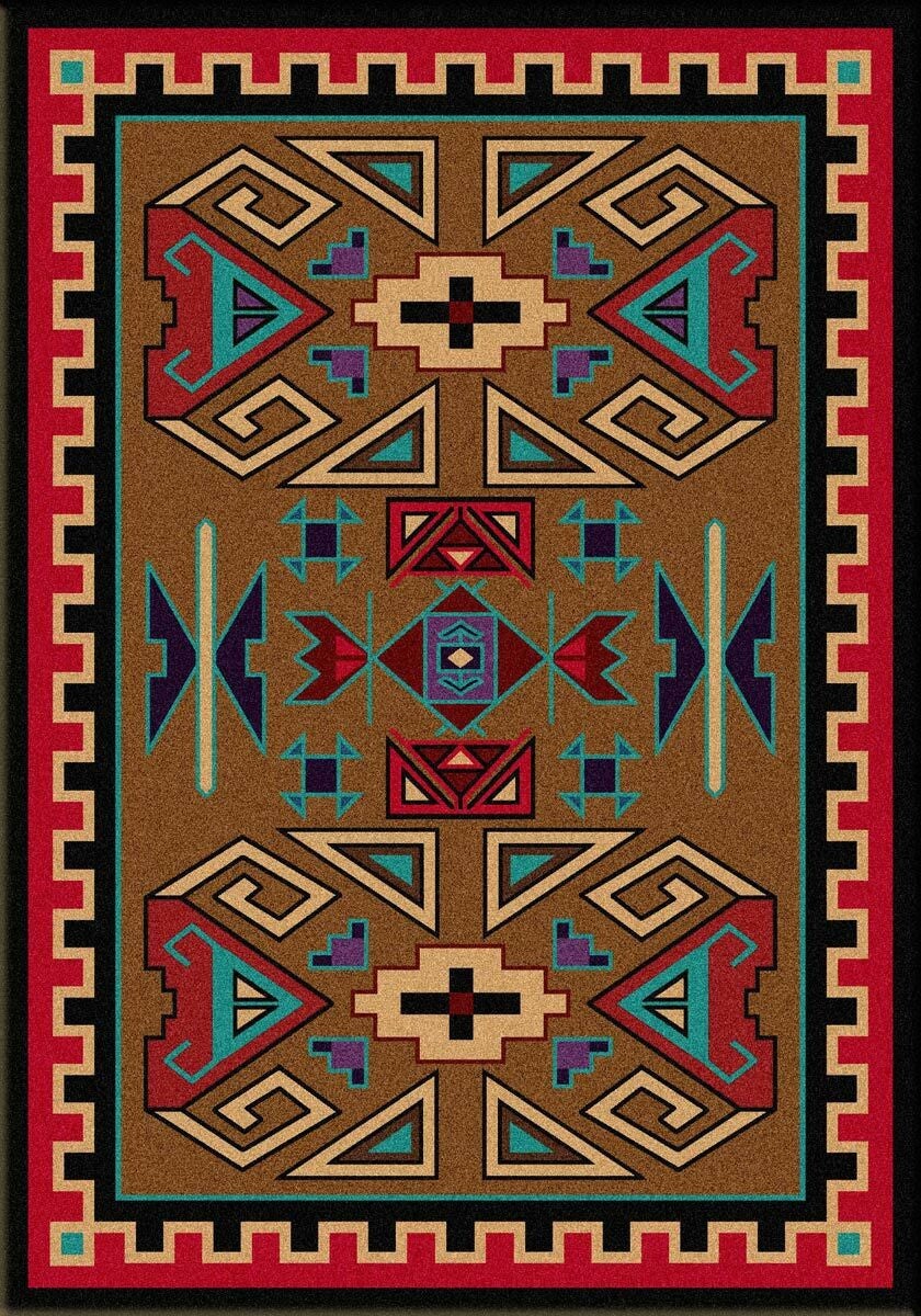 Four Rams Rug - 5 x 8 | Lone Star Western Decor