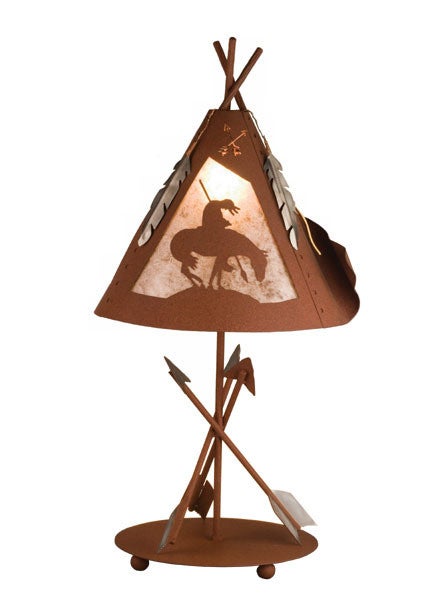 Rustic Lamps: Trail's End Table Lamp | Lone Star Western Decor