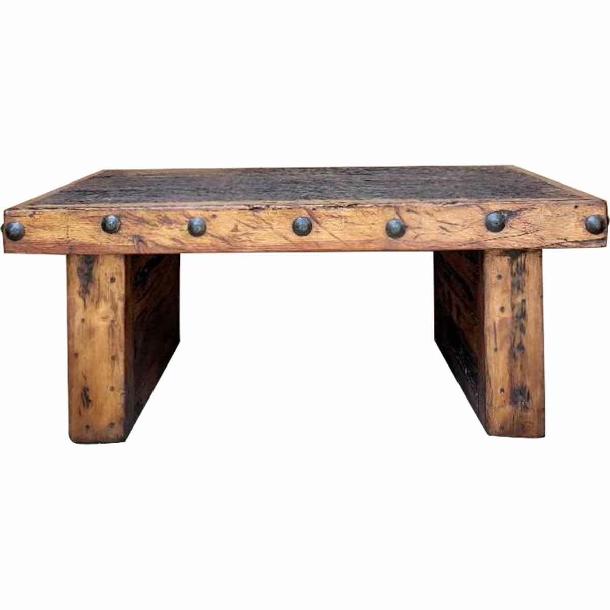 Rustic Tables: Recycled Wood Beam Table | Lone Star Western Decor