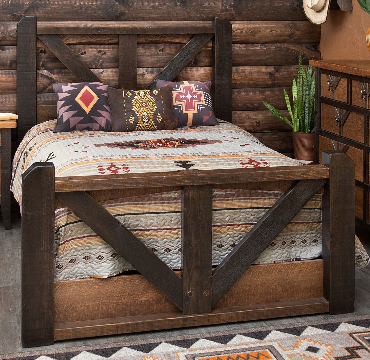 Yellowstone Dutton Bed - New Wood | Lone Star Western Decor