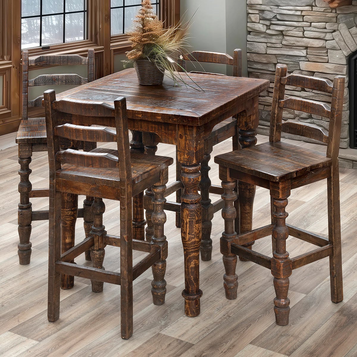 Rustic Bar Stools & Pub Tables | Lone Star Western Décor