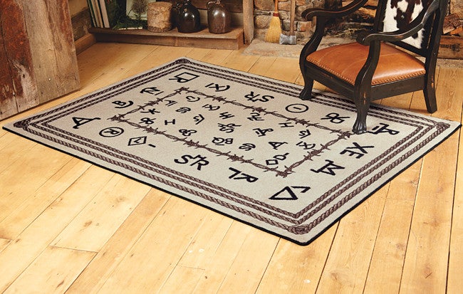 Cowboy Brands Rug - 5 x 8 | Lone Star Western Decor