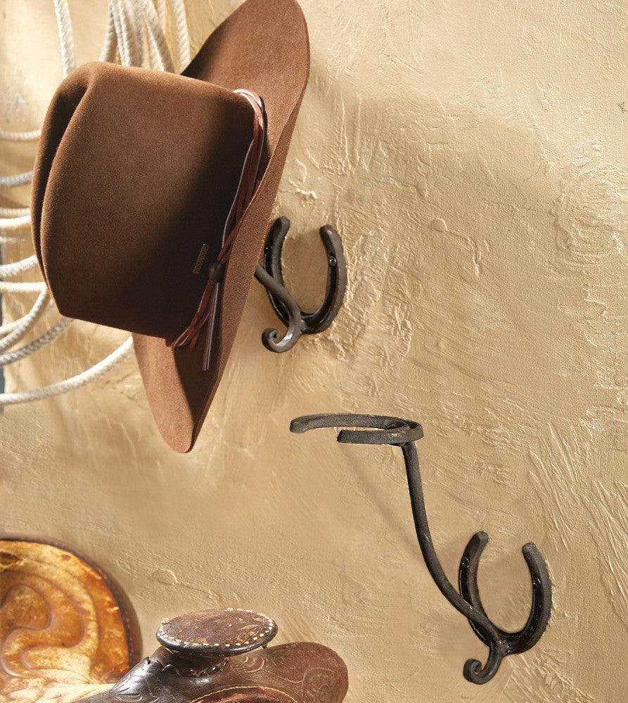 Horseshoe Cowboy Hat Rack | Lone Star Western Decor