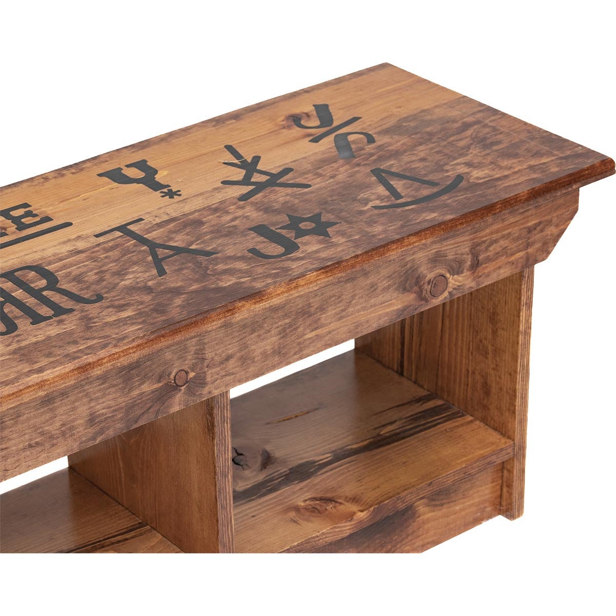 Cowboy Brands Cubby Bench | Lone Star Western Decor