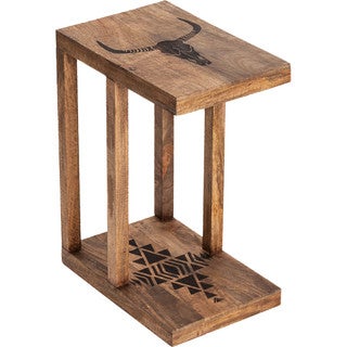 Southwest Steer Side Table | Lone Star Western Decor