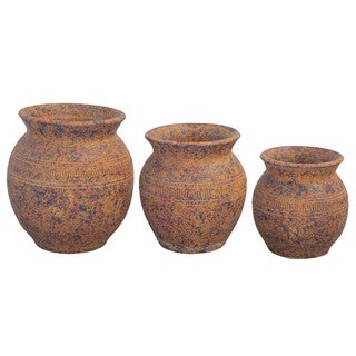 Lonesome Ranch Pots - Set of 3 | Lone Star Western Decor