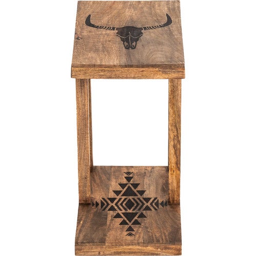 Southwest Steer Side Table | Lone Star Western Decor