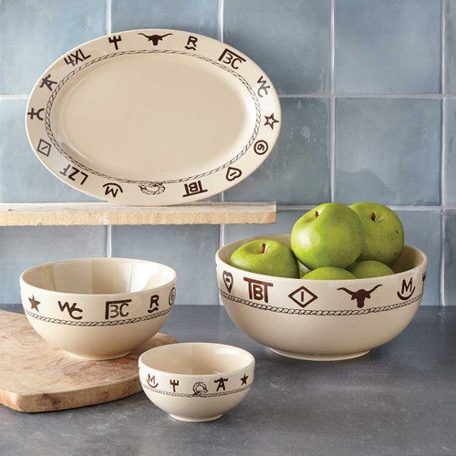 Branded Oval Plate | Lone Star Western Decor