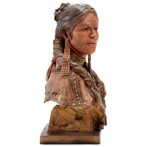 Native American Woman Sculpture | Lone Star Western Decor