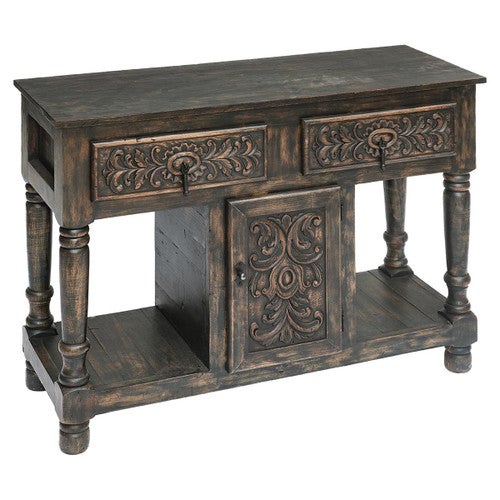 Sierra Carved Console Table | Lone Star Western Decor