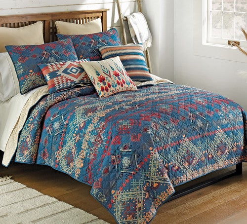 native american queen bed set