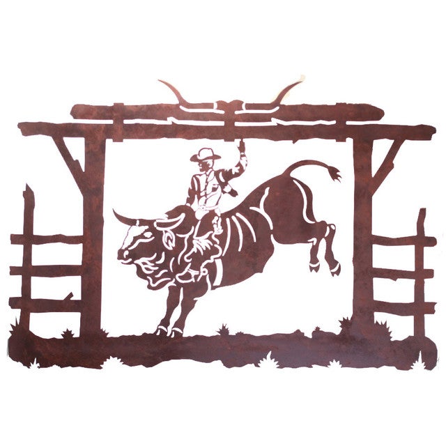 Bull Rider Metal Wall Art | Lone Star Western Decor