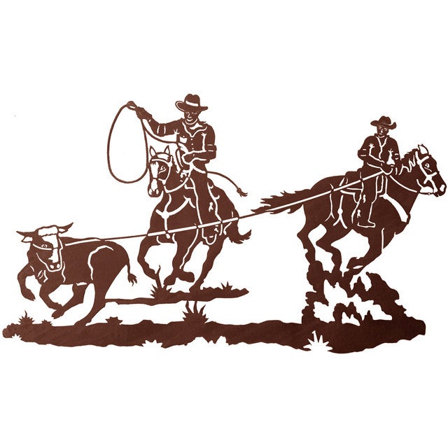 Team Roper Metal Wall Art | Lone Star Western Decor