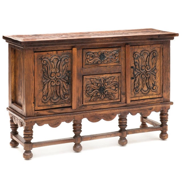 Santa Fe Carved Buffet / Console Table | Lone Star Western Decor