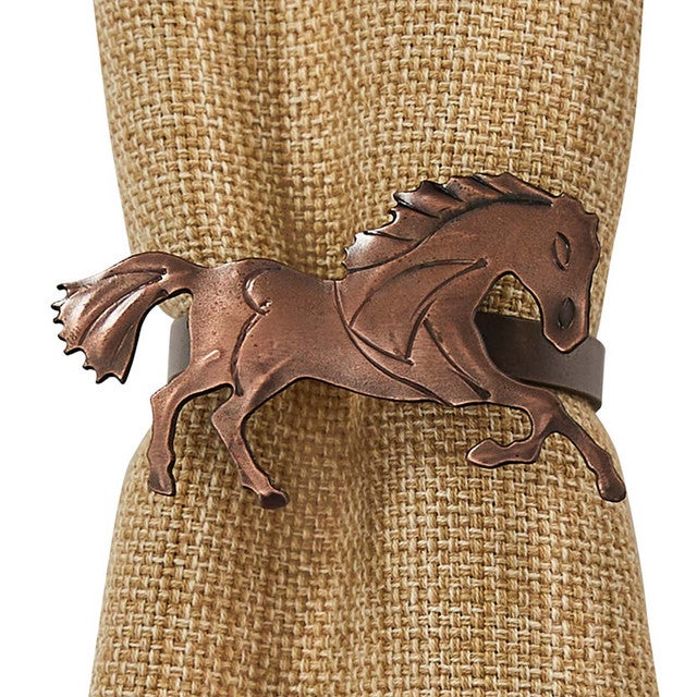 Rustic Galloping Horse Napkin Rings - Set of 4 | Lone Star Western Decor