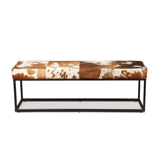 Cowboys Leather Bench | Lone Star Western Decor