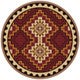 Southwest Rugs: 8 Ft. Round Council Fire Southwestern Rug | Lone Star ...
