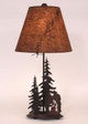 Rustic Lamps: Small Cowboys at Campfire Table Lamp | Lone Star Western ...