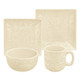 Rustic Dinnerware: 16-Piece Savannah Cream Dinnerware Set | Lone Star ...