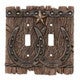 Western Ranch Double Switch Plate | Lone Star Western Decor