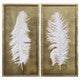 White Feathers Shadow Boxes - Set of 2 | Lone Star Western Decor