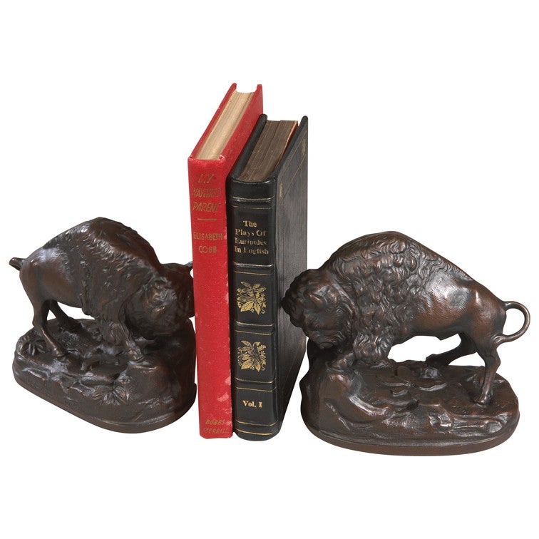 Challenge Buffalo Bookends | Lone Star Western Decor