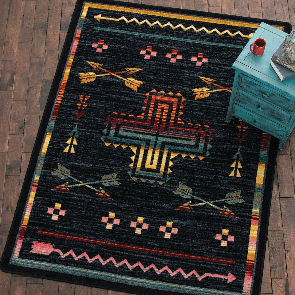 Crossed Arrows Rug - 4 x 5 | Lone Star Western Decor