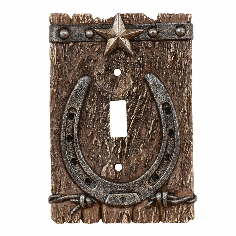 Western Ranch Single Switch Plate | Lone Star Western Decor
