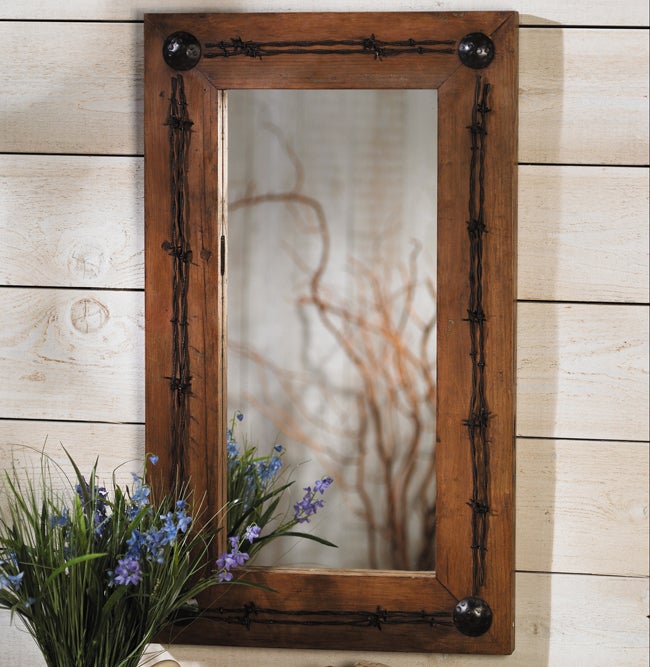 old pine mirror