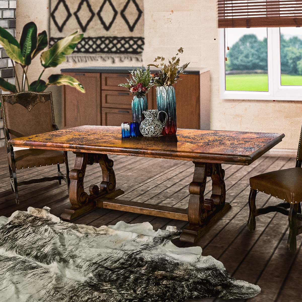 western dining room table